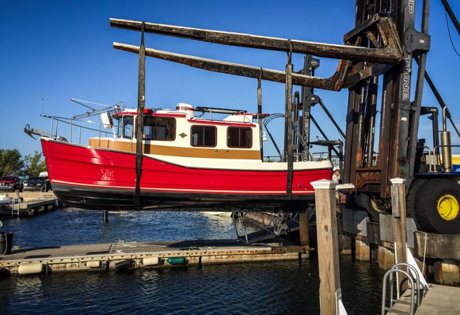 Lifting Kismet Out of the Water–Key West — Trailer Trawler Life Blog ...